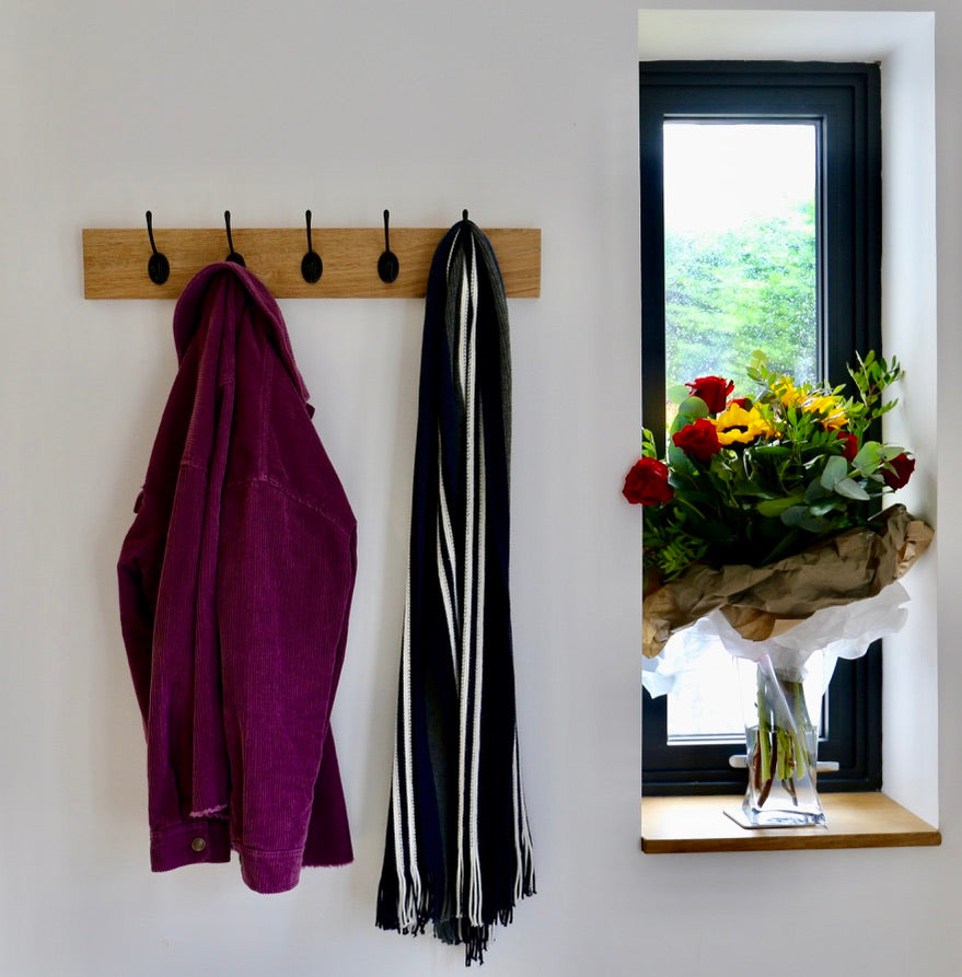 Oak Coat Rack - Handcrafted by Oaky Homes