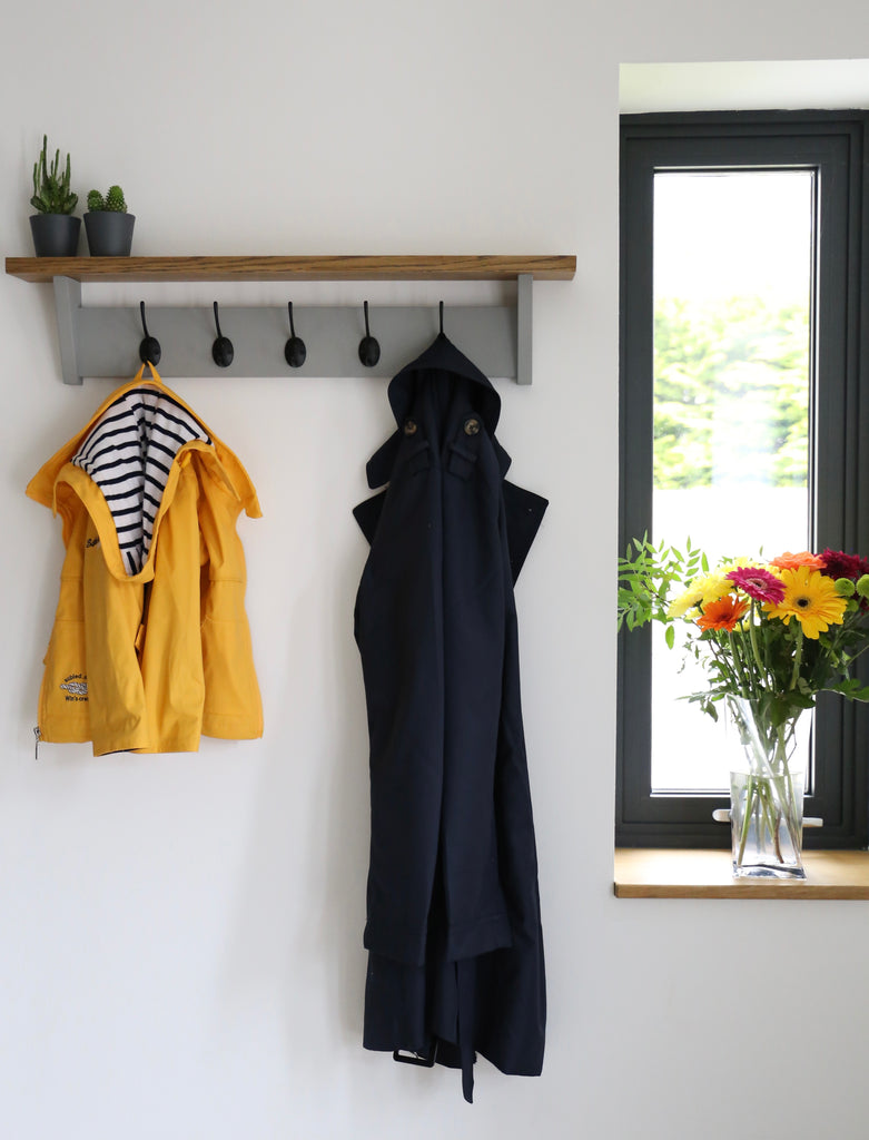 Light Grey Coat Rack - Handcrafted by Oaky Homes