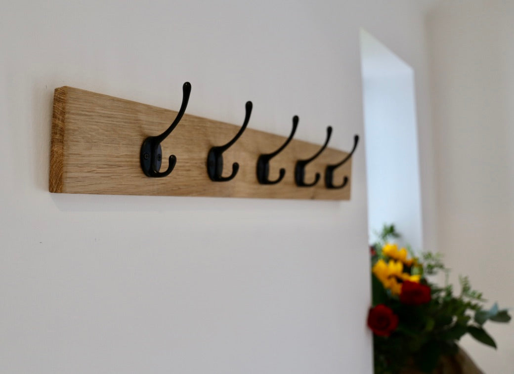 Oak Coat Rack - Handcrafted by Oaky Homes