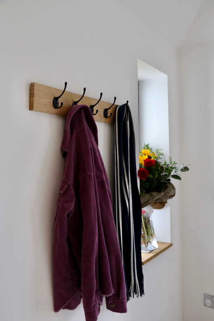 Oak Coat Rack - Handcrafted by Oaky Homes
