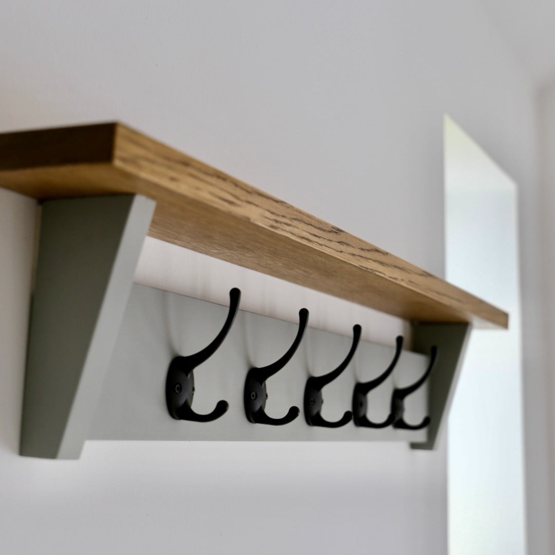 Light Grey Coat Rack - Handcrafted by Oaky Homes